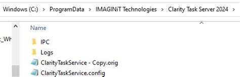 Clarity Task Server Configuration To Shorten The Artifact Path