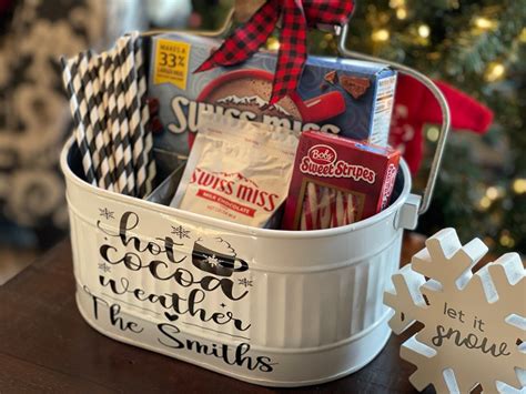 Galvanized White Metal Hot Cocoa Caddy Etsy