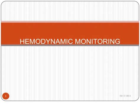 Ppt Hemodynamic Monitoring Powerpoint Presentation Free Download Id 9651662