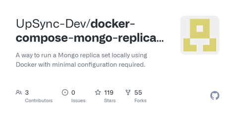 Releases UpSync Dev Docker Compose Mongo Replica Set GitHub