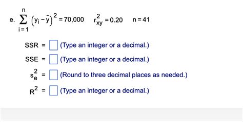 Solved Compute SSR SSE Se And The Coefficient Of Chegg