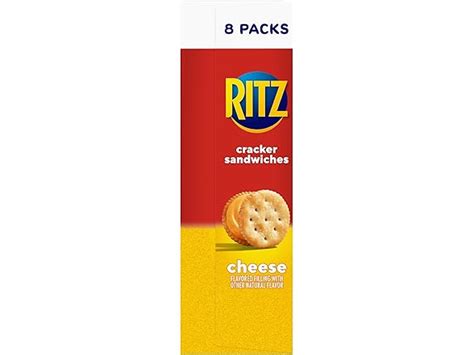 Ritz Cheese Sandwich Crackers 8 Snack Packs