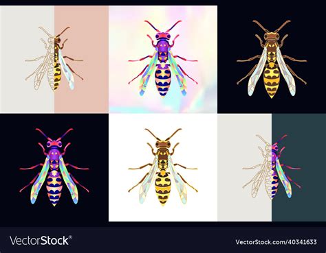 Abstract Insects Royalty Free Vector Image Vectorstock