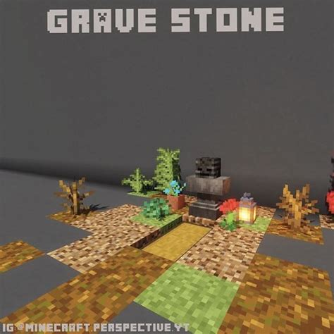 Graveyard Headstone In Minecraft
