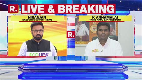 Bjps Annamalai Takes On Tamil Nadu Cm Stalin Over Corruption Warns Of