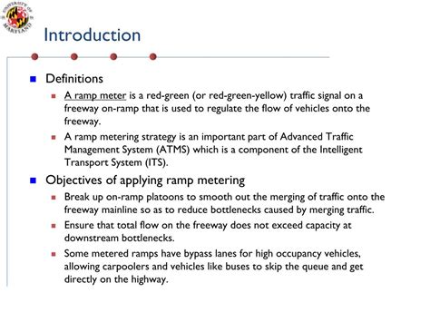 ppt literature review on ramp metering powerpoint presentation free