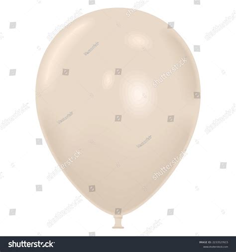 White Balloon Helium Floating Icon Stock Vector Royalty Free