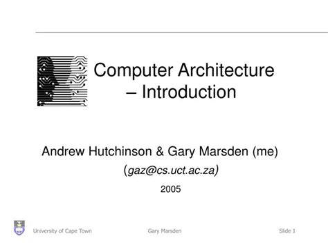 Ppt Computer Architecture Introduction Powerpoint Presentation