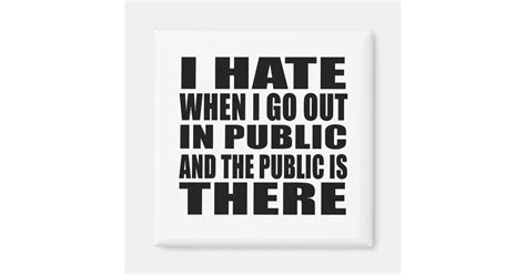 Funny Sarcastic Slogan Adult Humor Introvert Magnet Zazzle