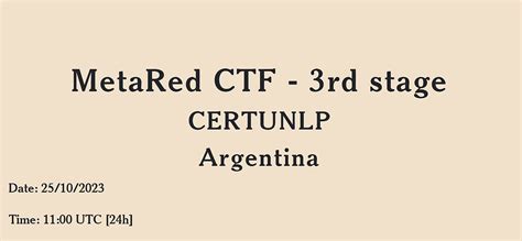 Metared Ctf Argentina