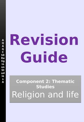 Aqa Gcse Re Spec A Thematic Studies Religion And Life Christianity