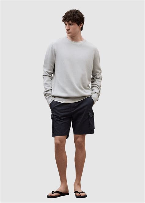 Ecoalf Ethicargo Shorts Man Asphalt Bei Greenality