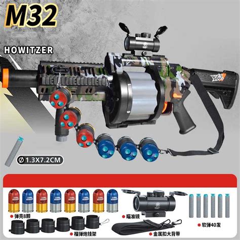 Mgl M32 Grenade Launcher Foam Blaster Triple Shots