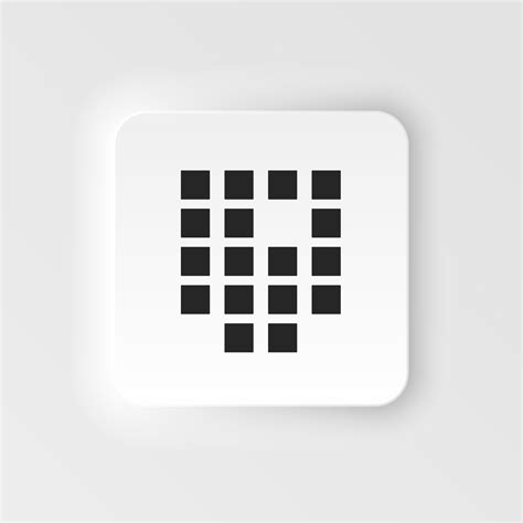 Sequence Biology Bioengineering Neumorphic Style Vector Icon Biotechnology For Health