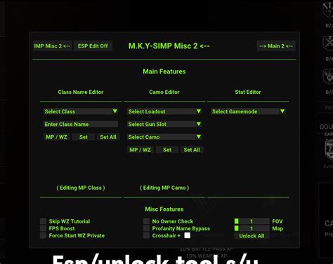 Esp Unlock Tool R Warzoneunlocktool