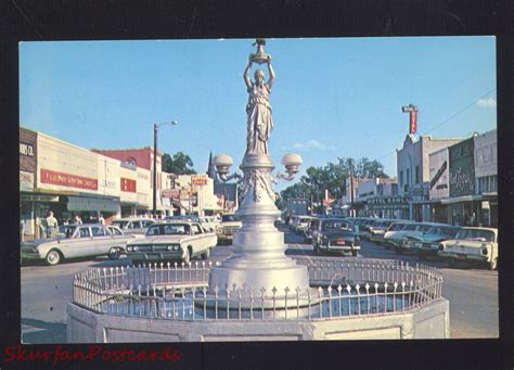 Enterprise Alabama Downtown Street Scene 1960s Cars Vintage Postcard