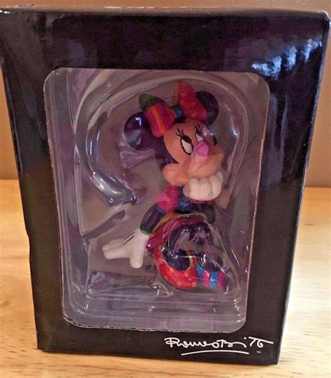 Disney By Romero Britto Minnie Mouse Mini Figurine~new 1847833933