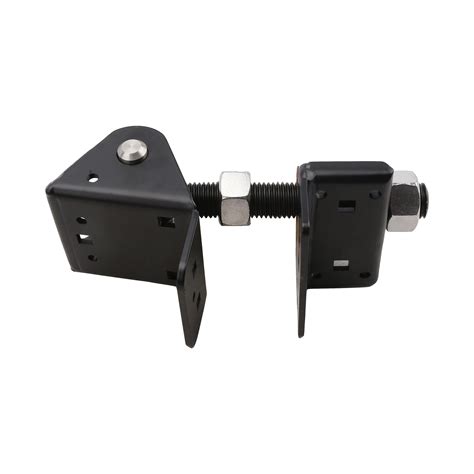 Goliath Heavy Duty Industrial Swing Gate Hinge Pair Powder Coated Black Bolt On 180 Degree