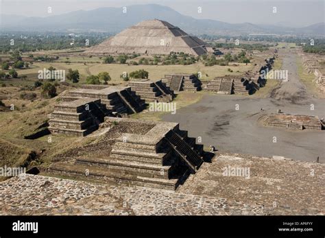 The Pyramids And Temples Of The Ancient City Of Teotihuacan In Mexico