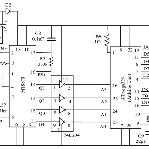 Circuit Diagram Of The Dtmf Controlled Room Cleaner Robot Download Scientific Diagram