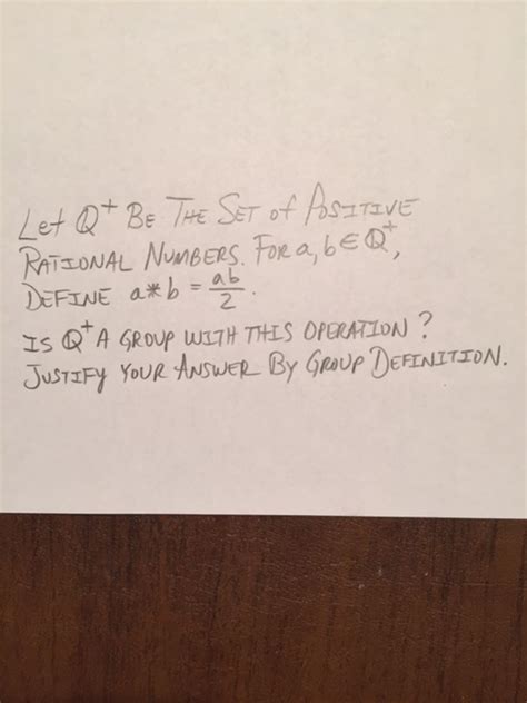 solved let q be the set of positive rational numbers for