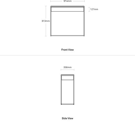Construct 1 Drawer Console Modern Storage Furniture Blu Dot