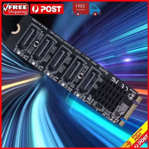 M2 Mkey Pci E Riser Card Nvme To Sata Expansion Card Converter Sata30