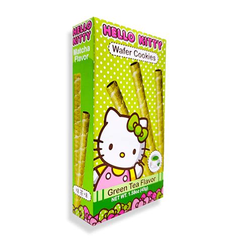 Hello Kitty Wafer Cookies Green Tea Flavor Exoticers