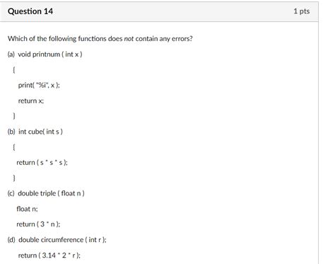 Solved The Function Prototype Double Mysqrt Int X A Chegg