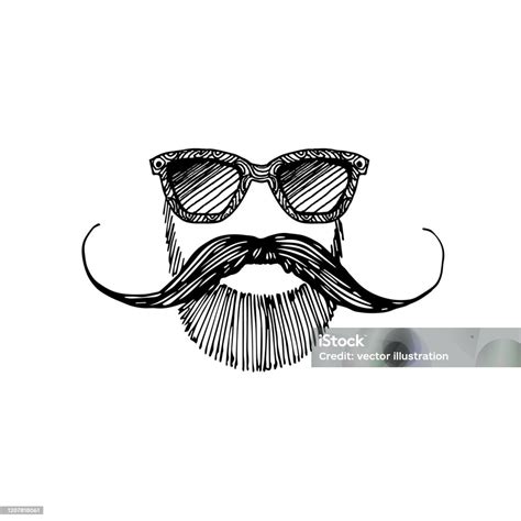 힙스터 바이커 또는 바이킹 스페인어 멕시코 남자의 콧수염과 수염 아이콘 0명에 대한 스톡 벡터 아트 및 기타 이미지 0명 곱슬 머리 다양 Istock