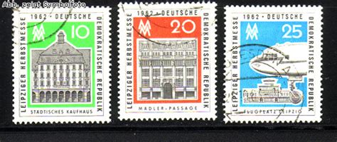 BRIEFMARKEN DDR MICHEL NR 913 915 GESTEMPELT LEIPZIGER HERBSTMESSE