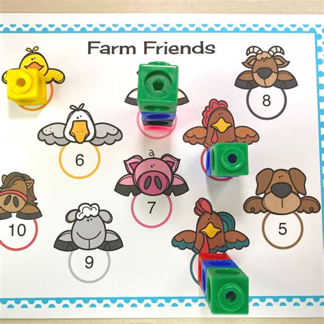 Farm Count And Stack Homeschool Preschool Shop