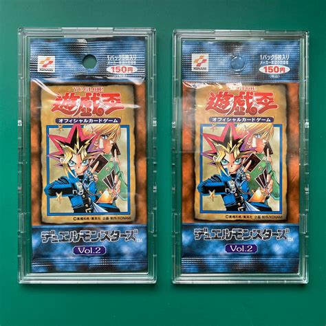 50％割引オレンジ系【1着でも送料無料】 遊戯王 【絶版超希少】初期 Vol3 未開封パック パックケース付き 遊戯王 トレーディングカード