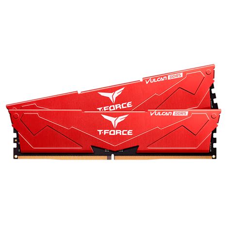 Kit Memoria Ram Team Group T Force Vulcan Red Ddr5 5600mhz 32gb 2x16gb Cl36 Xmp Rojo