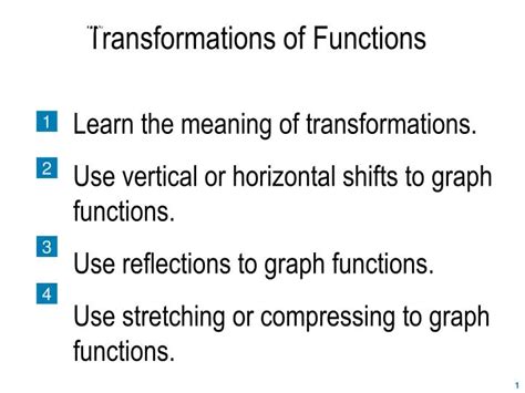 PPT Transformations Of Functions PowerPoint Presentation Free Download ID