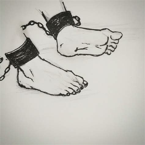 Chained Feet Leg Art Feet Drawing Anatomy Art