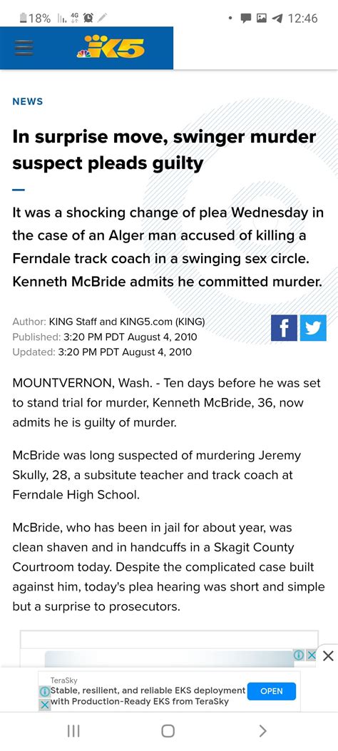 Mcbride And His Wife Were Part Of A Swinging Lifestyle They Were Very