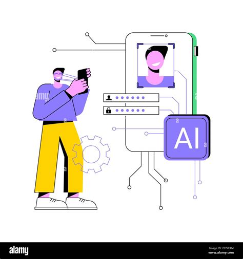 Ai Streamlined Identity Verification Abstract Concept Vector Illustration Stock Vector Image