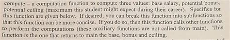 solved please i need a c function called compute above