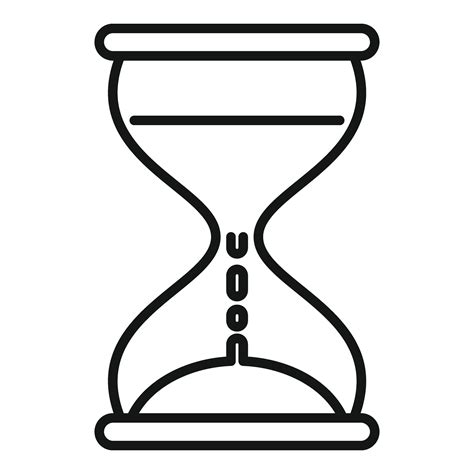Hourglass Duration Timer Icon Outline Event Overtime 44754368 Vector