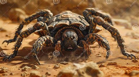 A Unique Spider Hybrid Beautifully Blending Agility And Armor Stock