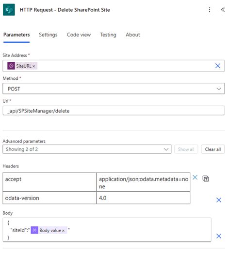 Power Automate Workflow To Delete Sharepoint Sites
