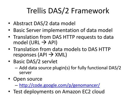 Ppt Trellis Das Server Framework Powerpoint Presentation Free