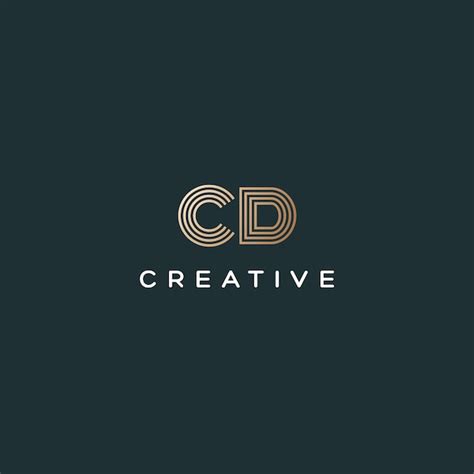 Premium Vector Cd Logo Design Template