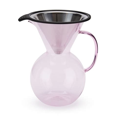 Bodum Glass Pour Over Coffee Maker Pink Moma Design Store