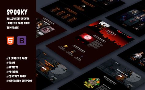 Spooky Halloween Events Landing Page HTML Template