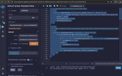 Ejemplo De Contrato Inteligente Para Notificar La Entrada De Palabras Entre Dos Usuarios