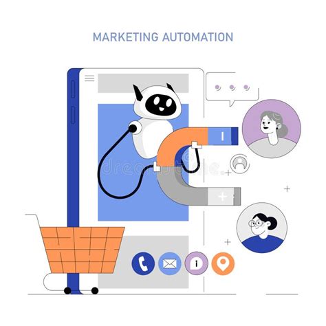 Business Process Automation Flat Vector Stock Illustration Illustration Of Technology
