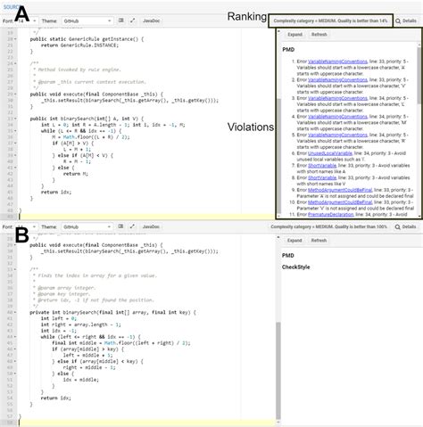Example Of Same Source Code Improved By The Quality Metrics Suggested Download Scientific Diagram