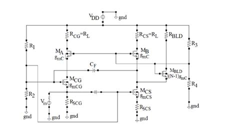 Schematic Of The Proposed Balun Lna Download Scientific Diagram
